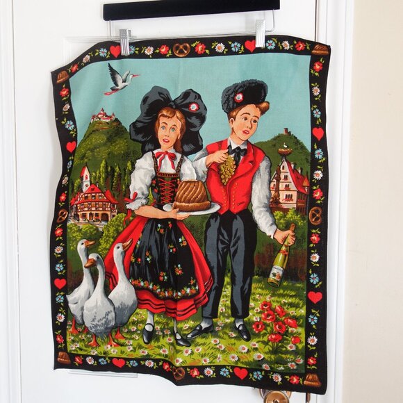 unbranded | Accents | Vtg Traditional German Scene Man Woman Wall ...
